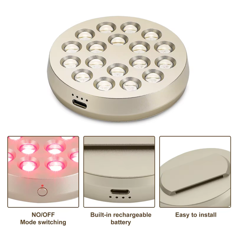 Ashine Handheld Round Red Light Therapy Device - Ashine LED Red Light ...