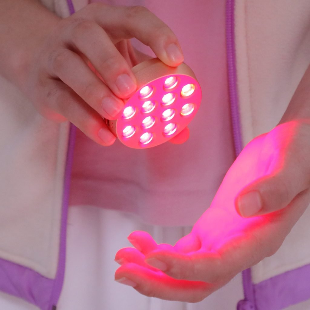 Ashine Handheld Round Red Light Therapy Device - Ashine LED Red Light ...