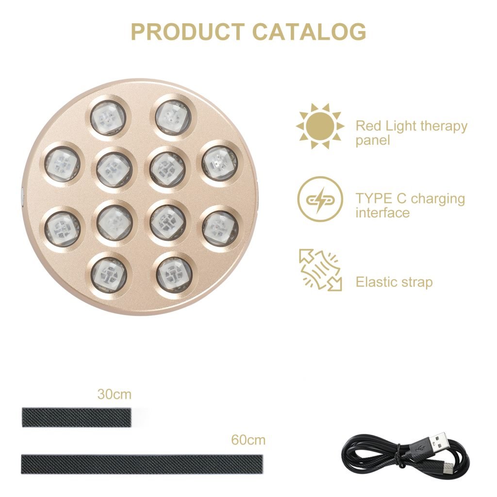 Ashine Handheld Round Red Light Therapy Device - Ashine LED Red Light ...